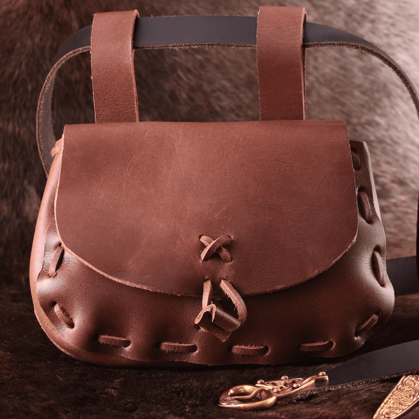 Leather Bag Rustic Brown Leather