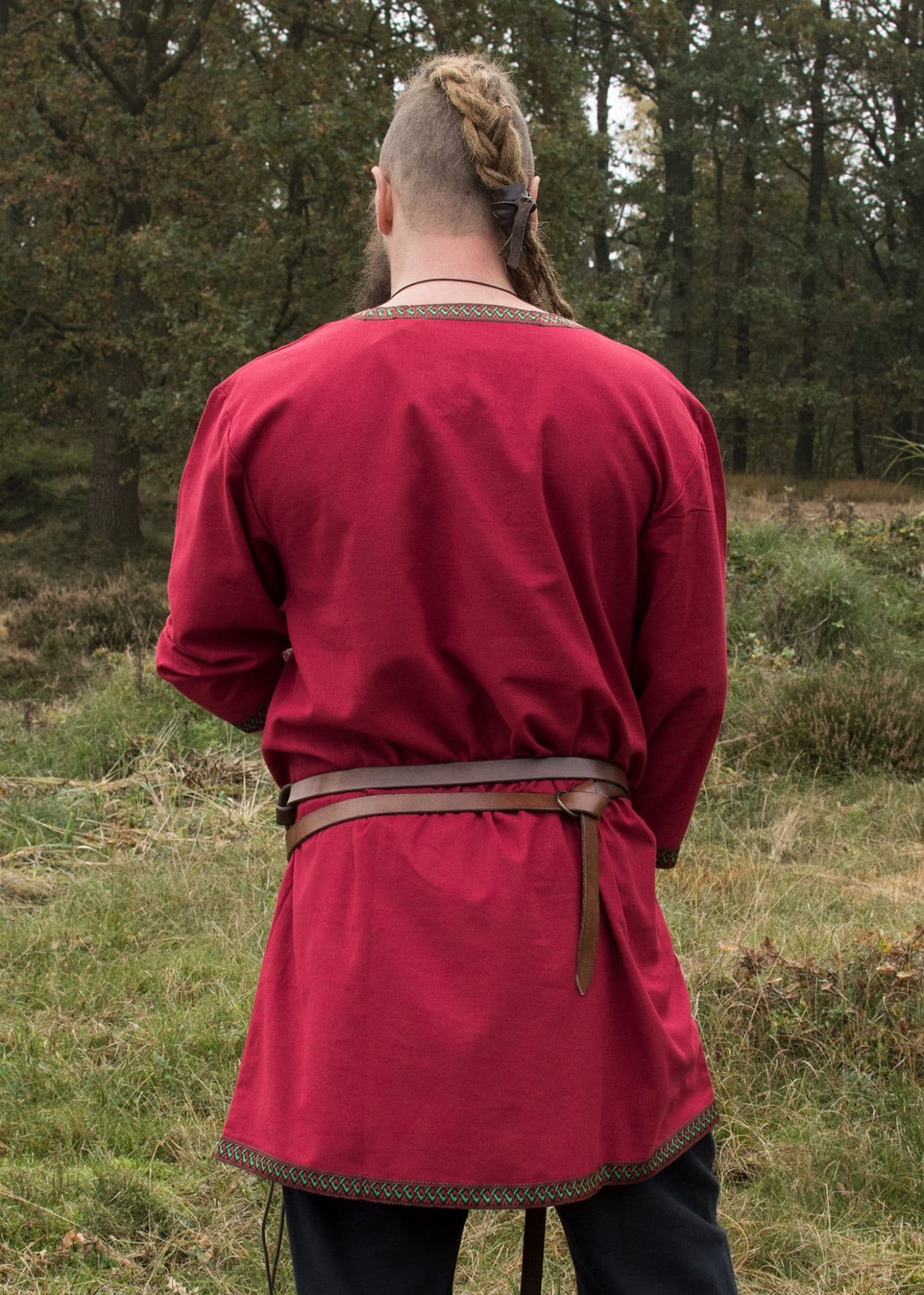 Long Sleeve Viking Tunic with Braided Edging