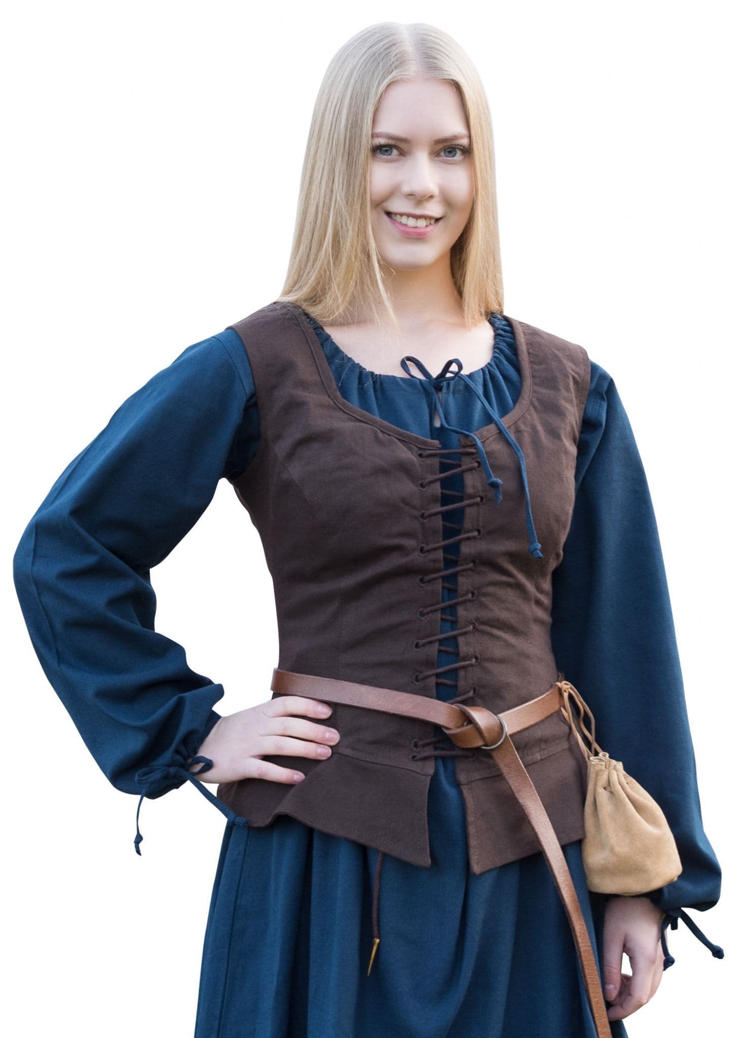 Medieval Bodice "Tilda" Brown or Black
