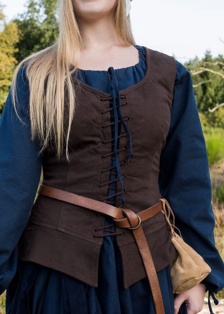 Medieval Bodice "Tilda" Brown or Black