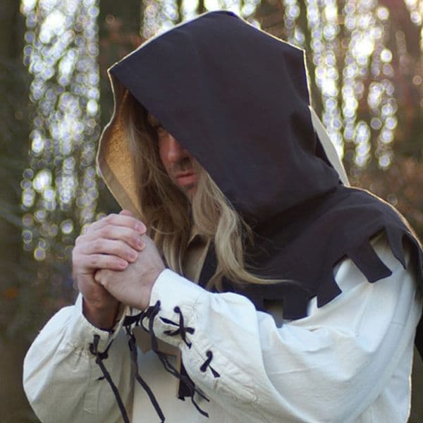 Medieval Cowl Hood Various Colours