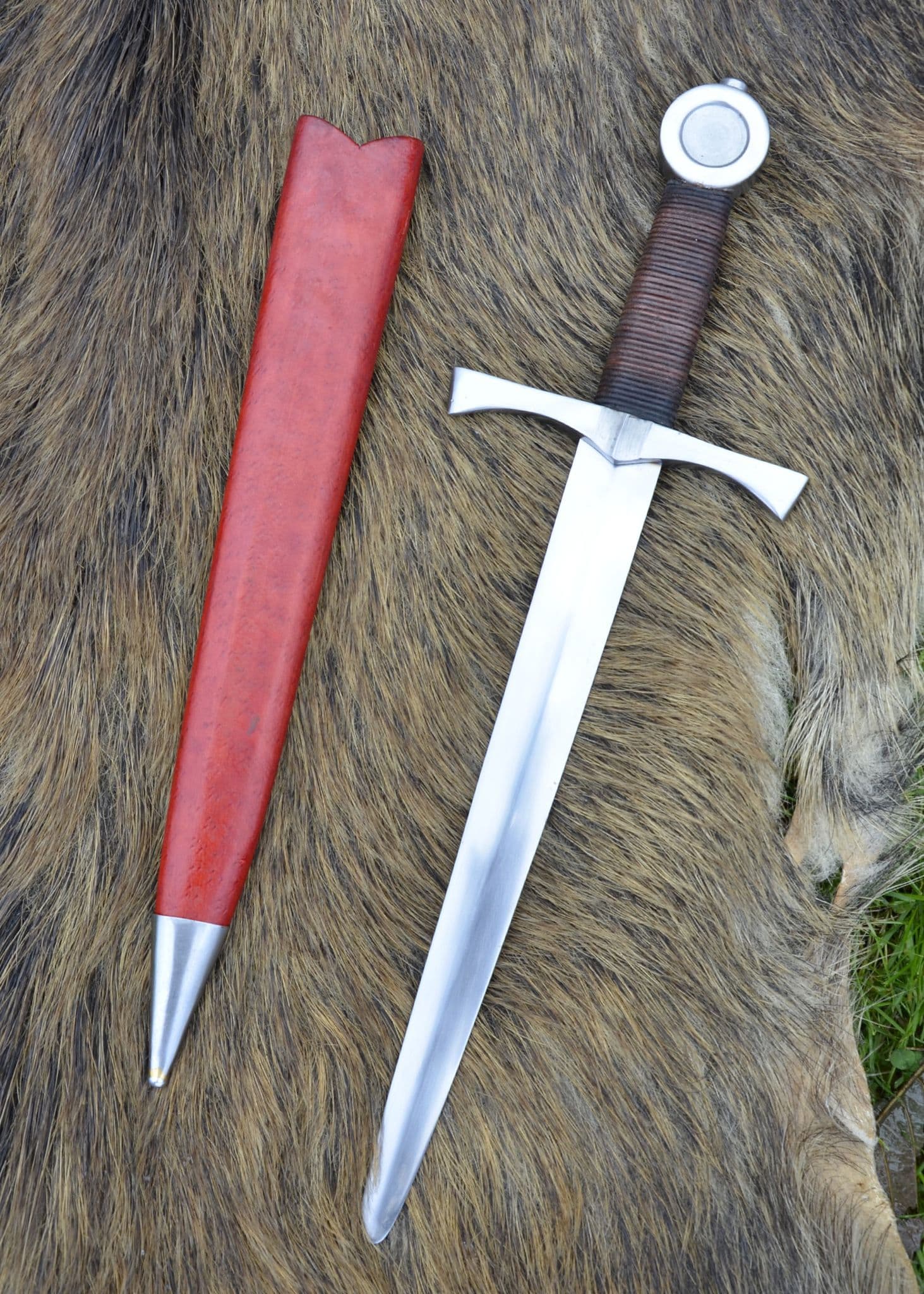 Medieval Dagger With Scabbard Blunt Light Combat Version