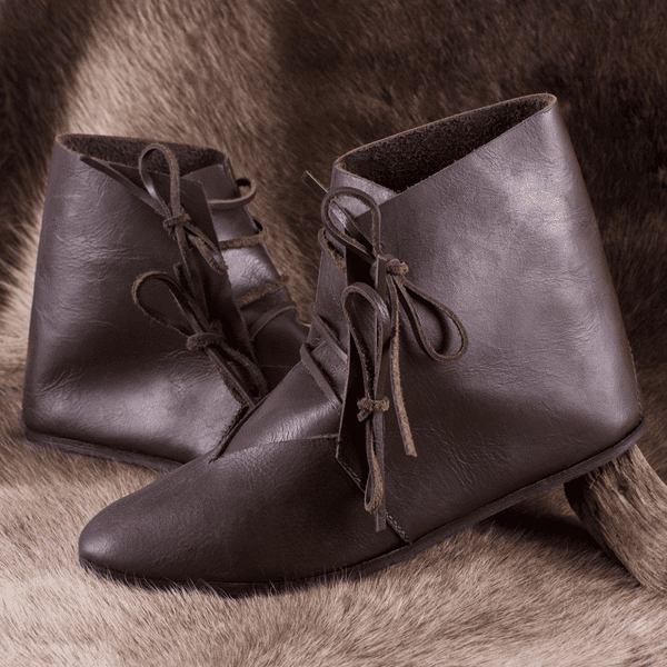 Medieval Side Laced Ankle Boot Dark Brown