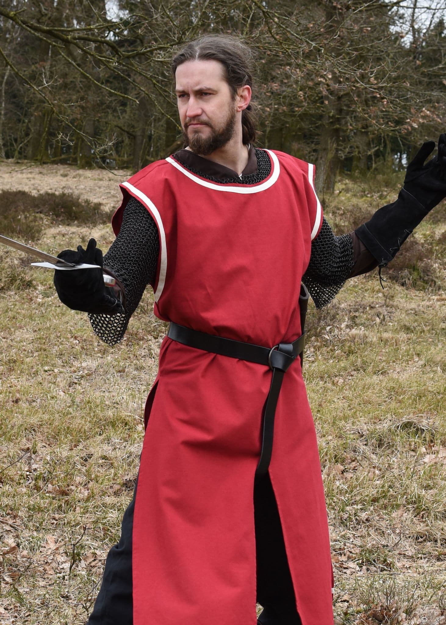 Medieval Tabbard With Edge Trim