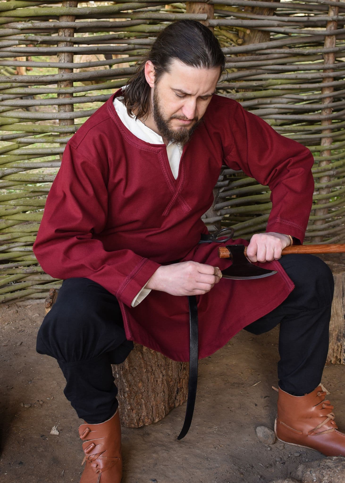 Medieval Tunic Braided Edge