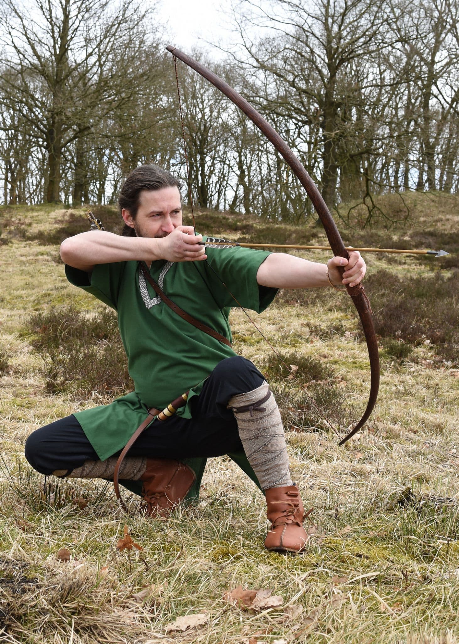 Medieval Tunic With Border- Short Sleeved