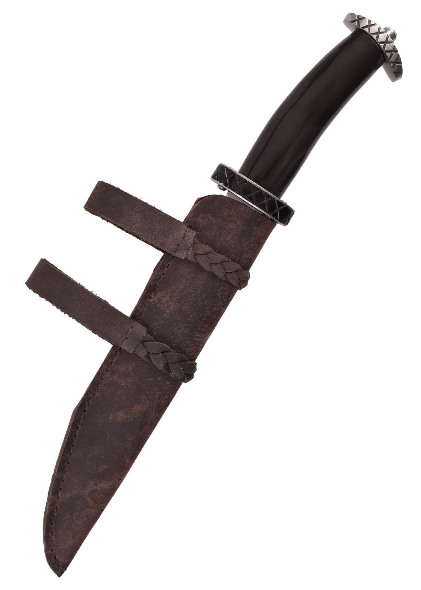 Short Sax With Horn Handle and Leather Sheath