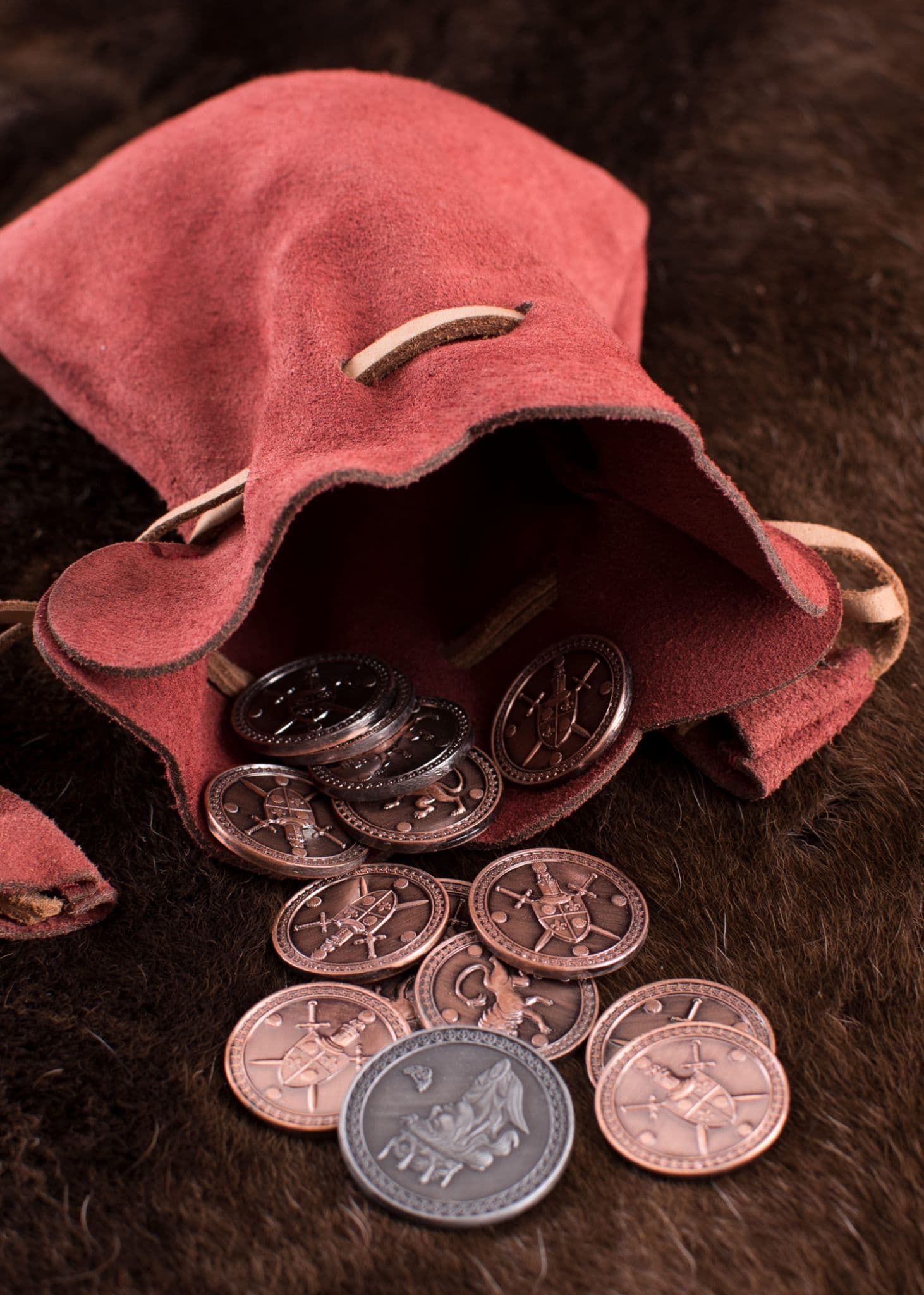 Small Suede Coin Pouch Various Colours