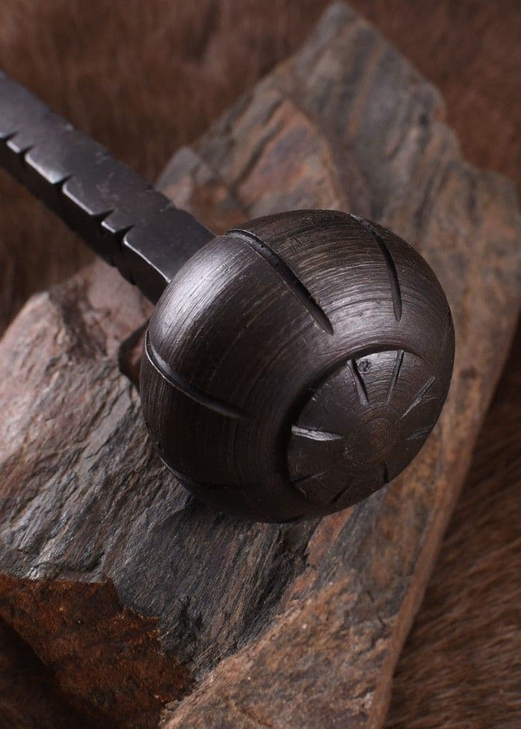 Steel Mace with Leather Grip