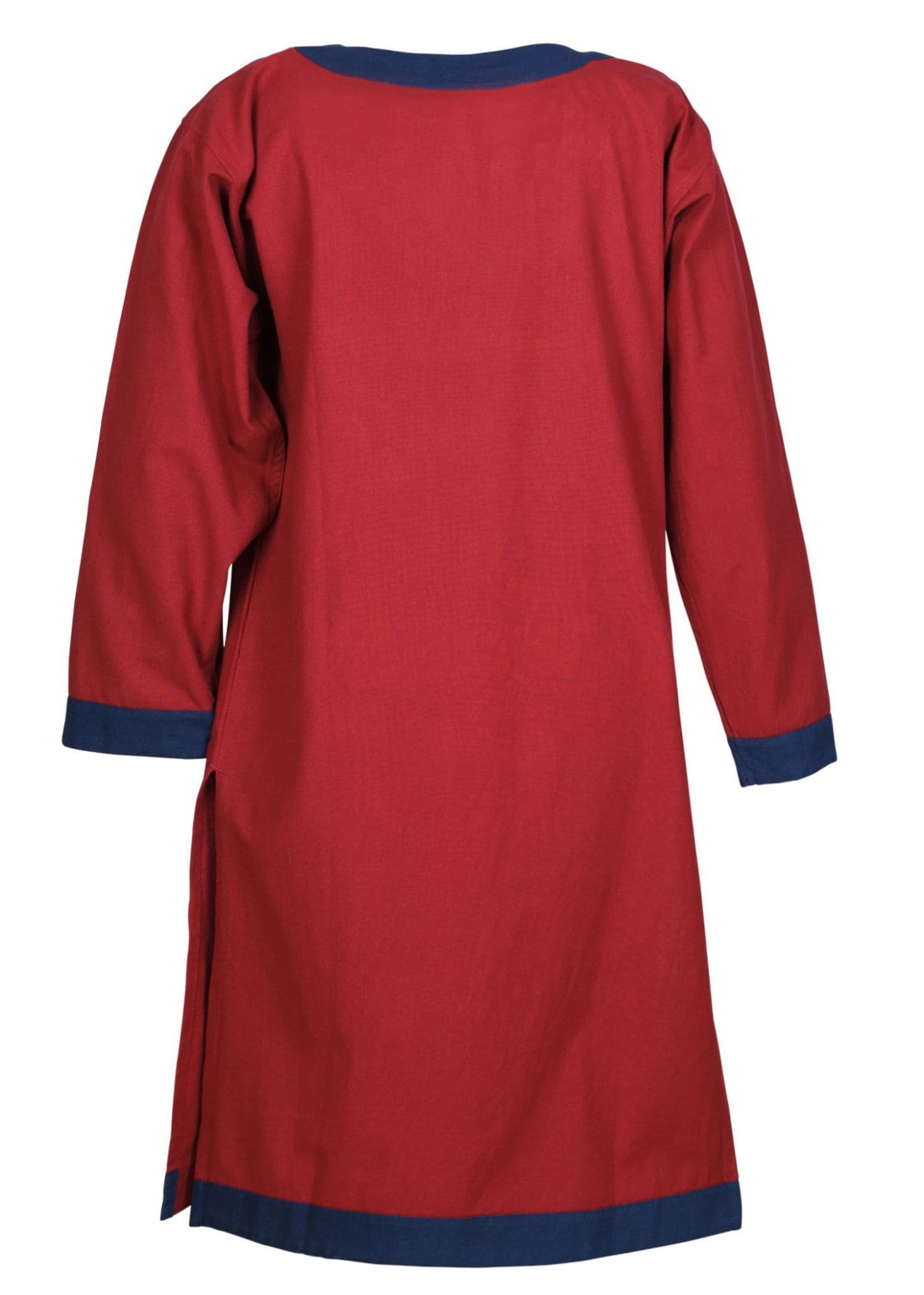 Tunic-Red with Blue Edging
