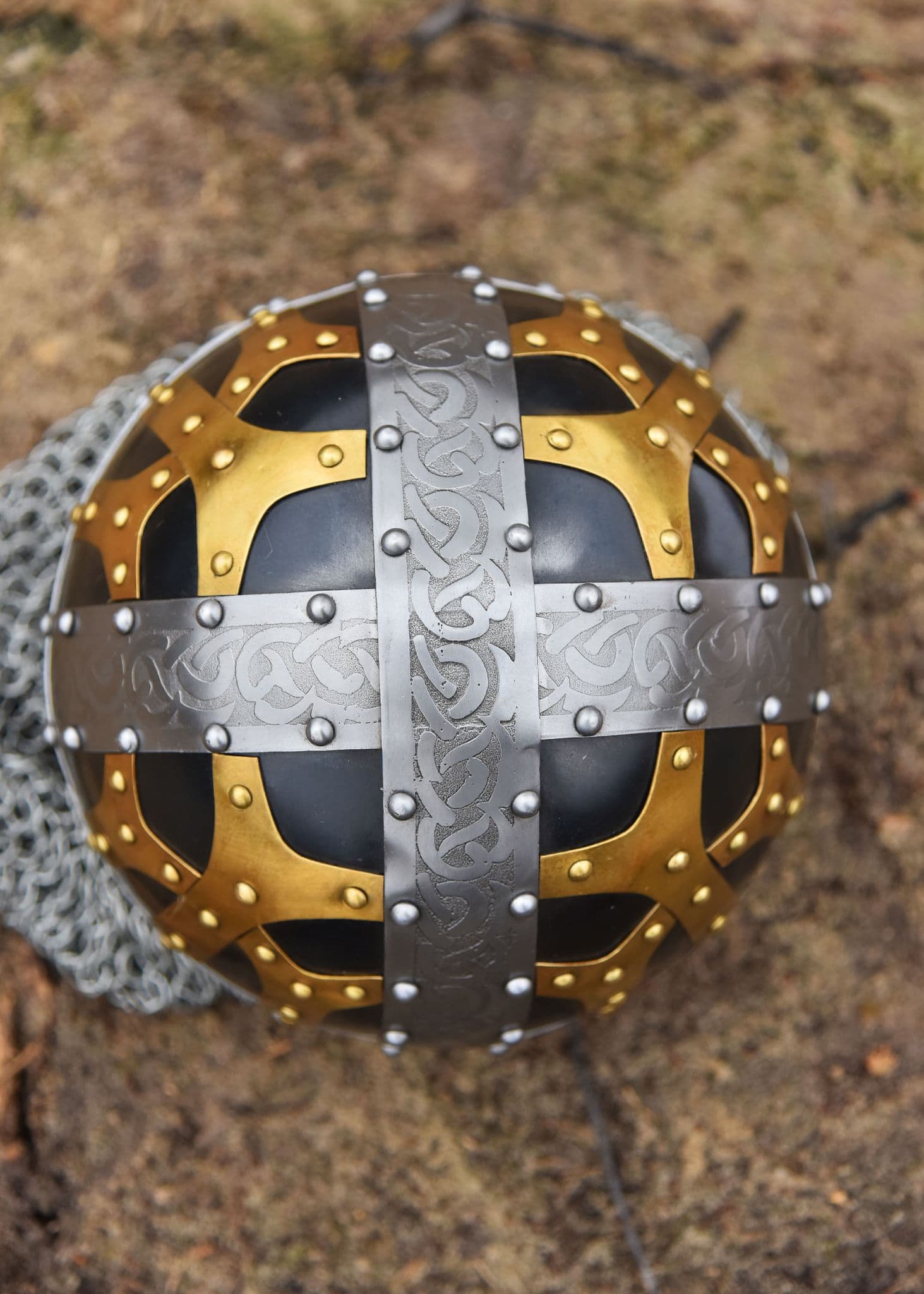 Viking Spectacle Helmet with Aventail