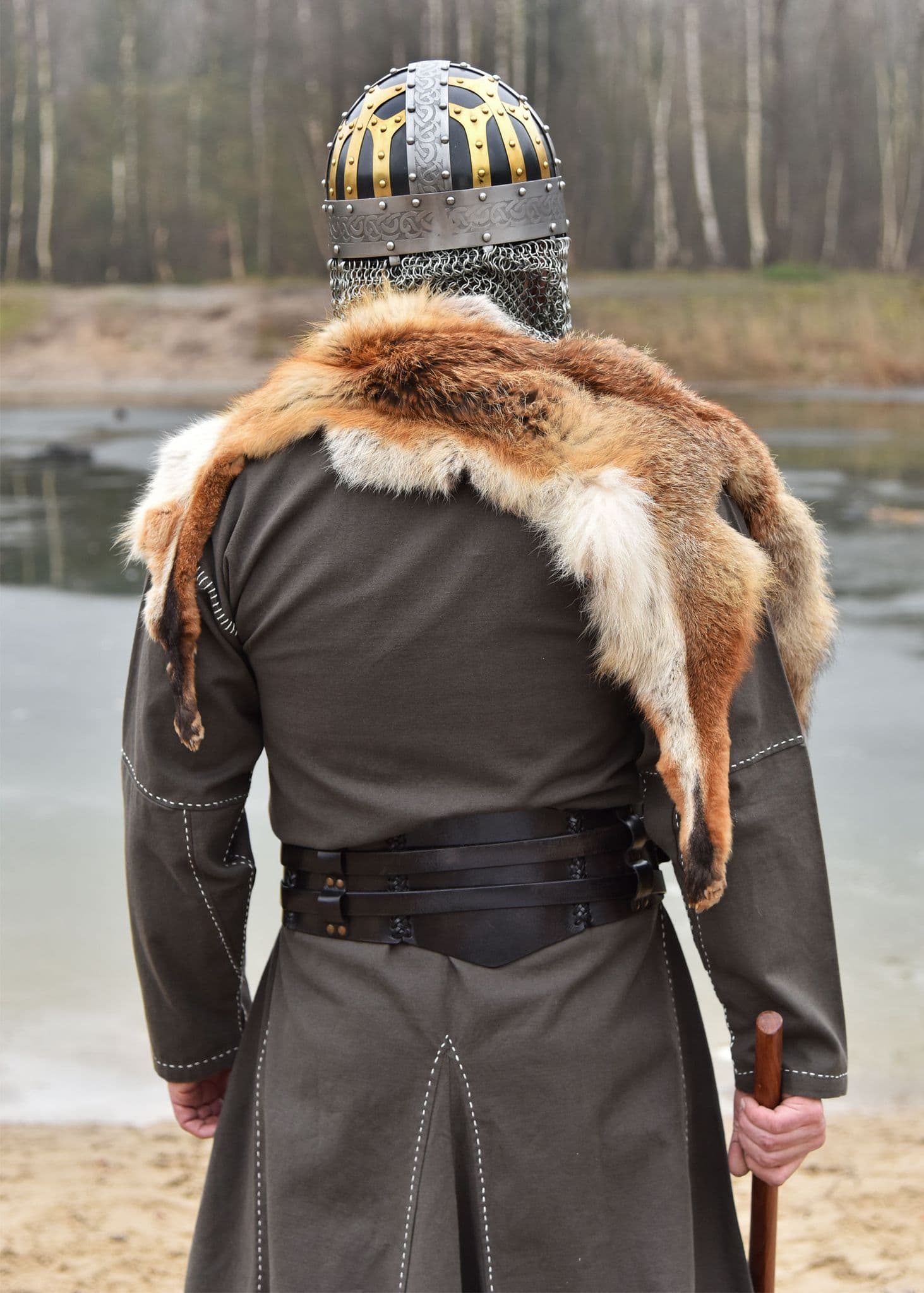 Viking Spectacle Helmet with Aventail