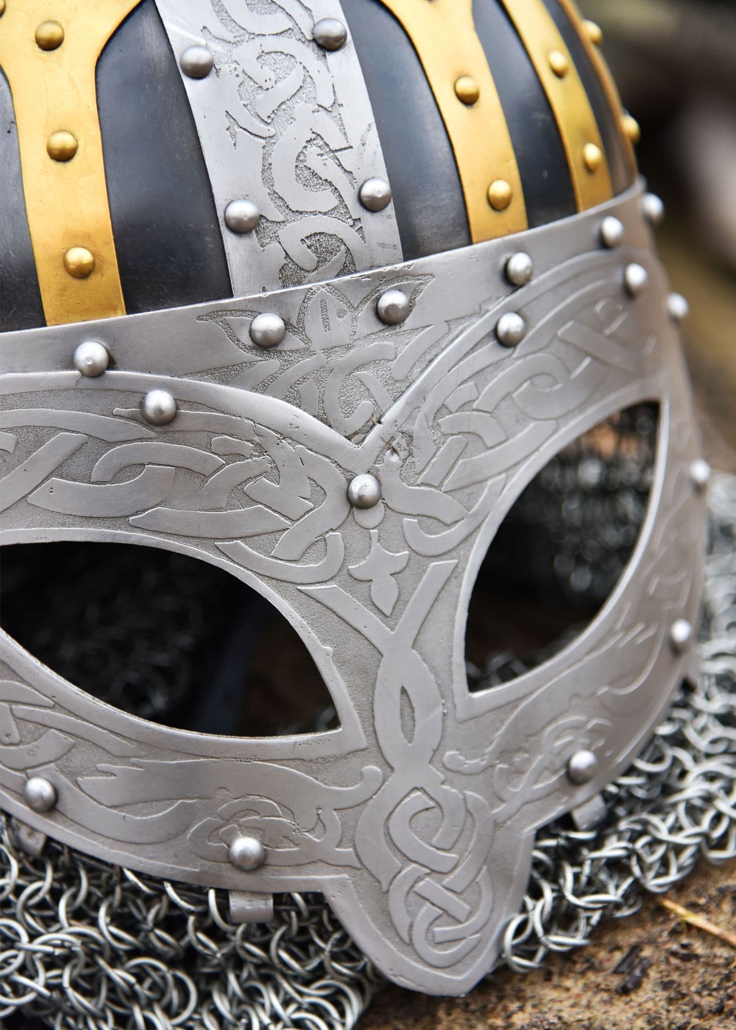 Viking Spectacle Helmet with Aventail