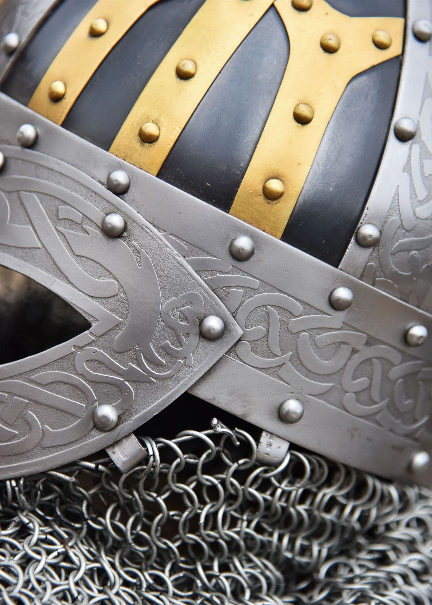 Viking Spectacle Helmet with Aventail