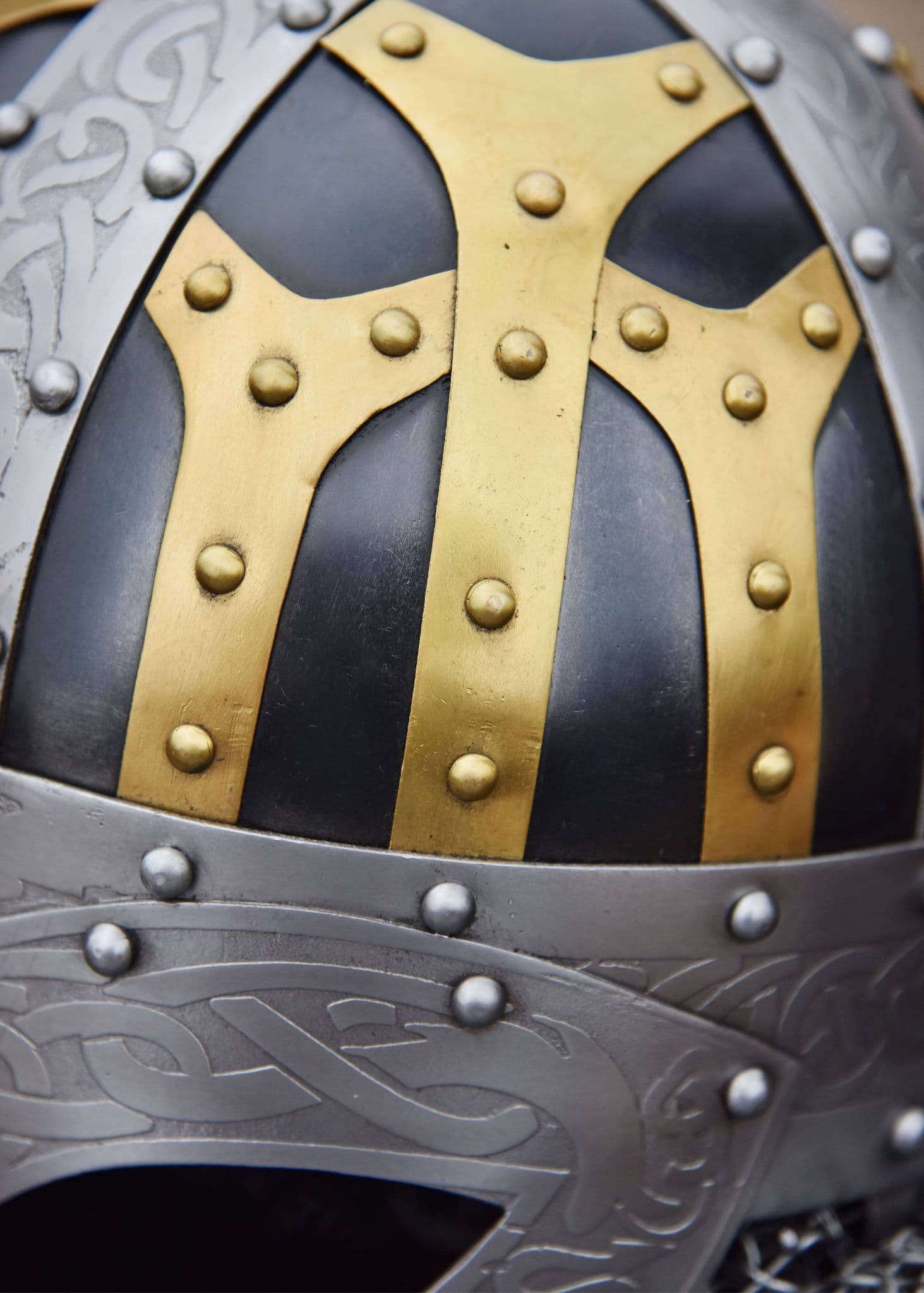 Viking Spectacle Helmet with Aventail