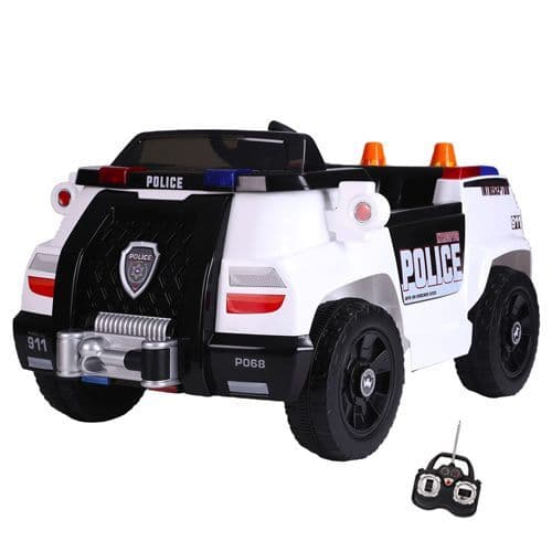 6v Childs Compact Police Ride On Car with Parental Remote