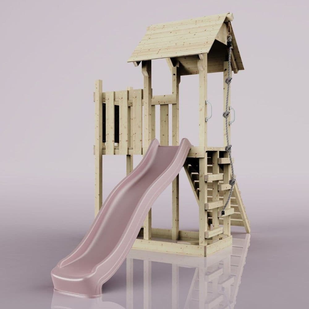 Fun-Play Balcony Tower Kids Wooden Climbing Frame - Una Rose