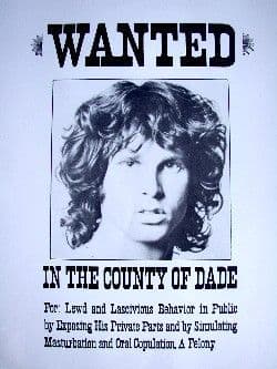 Jim Morrison Wanted Poster Jim Morrison: Rolling Stone Interview With