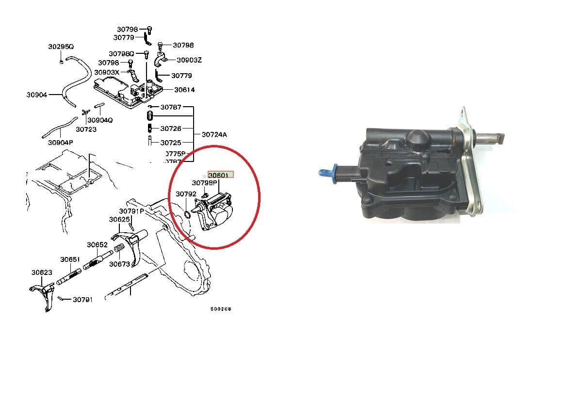 MITSUBISHI PAJERO/SHOGUN 3.2DiD V68/V78 1999+ ACTUATOR TRANSFER ...