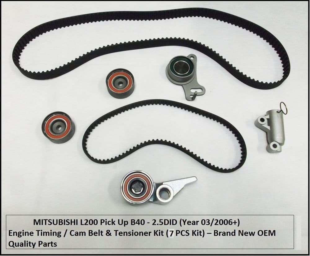 Mitsubishi L200 2.5 DiD KB4T/KB40 (2006+) CAMSHAFT TIMING BELT KIT ...