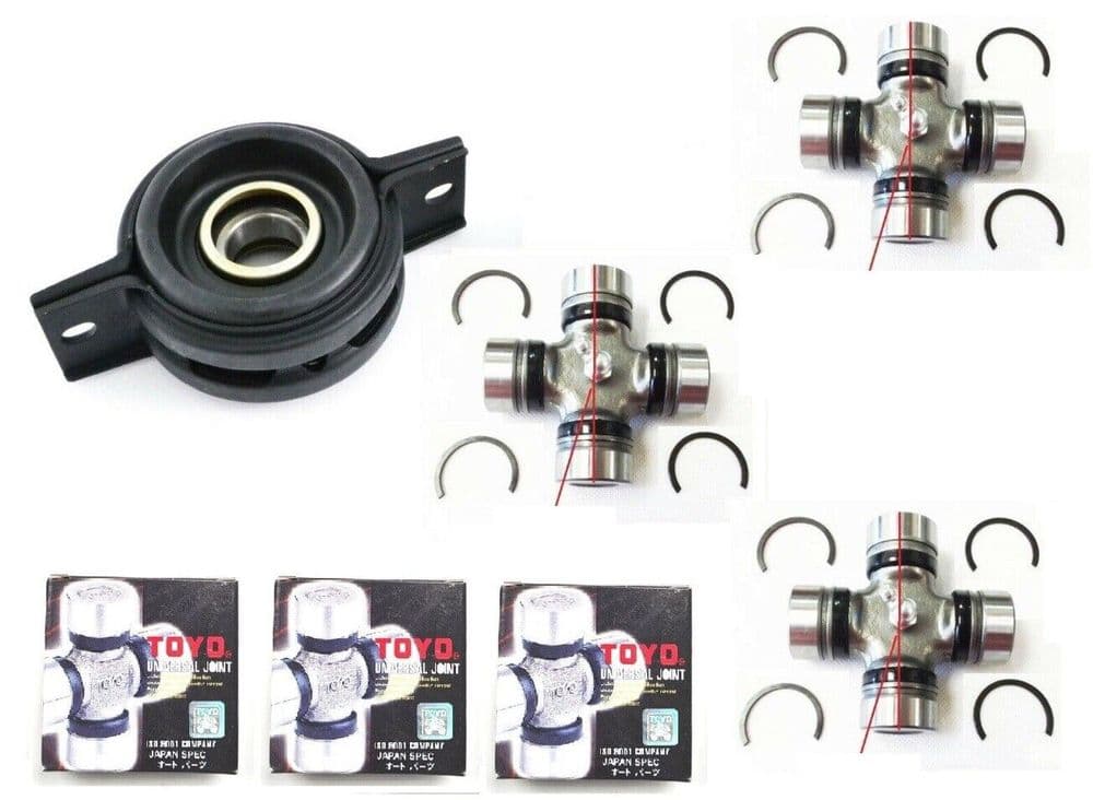 MITSUBISHI L200 K74 2.5 96+ TURBO ONLY - CENTRE PROP SHAFT BEARING & 3 ...