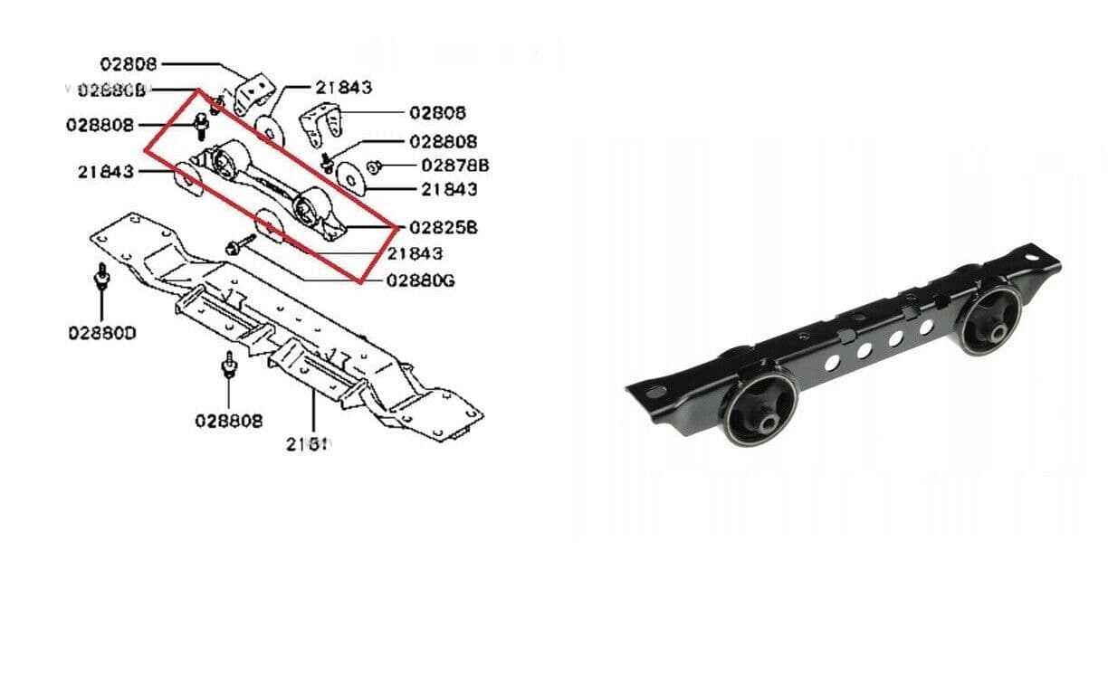 MITSUBISHI PAJERO SHOGUN 2.8TD 4M40 (1993-1997) TRANSFER BOX MOUNT ...