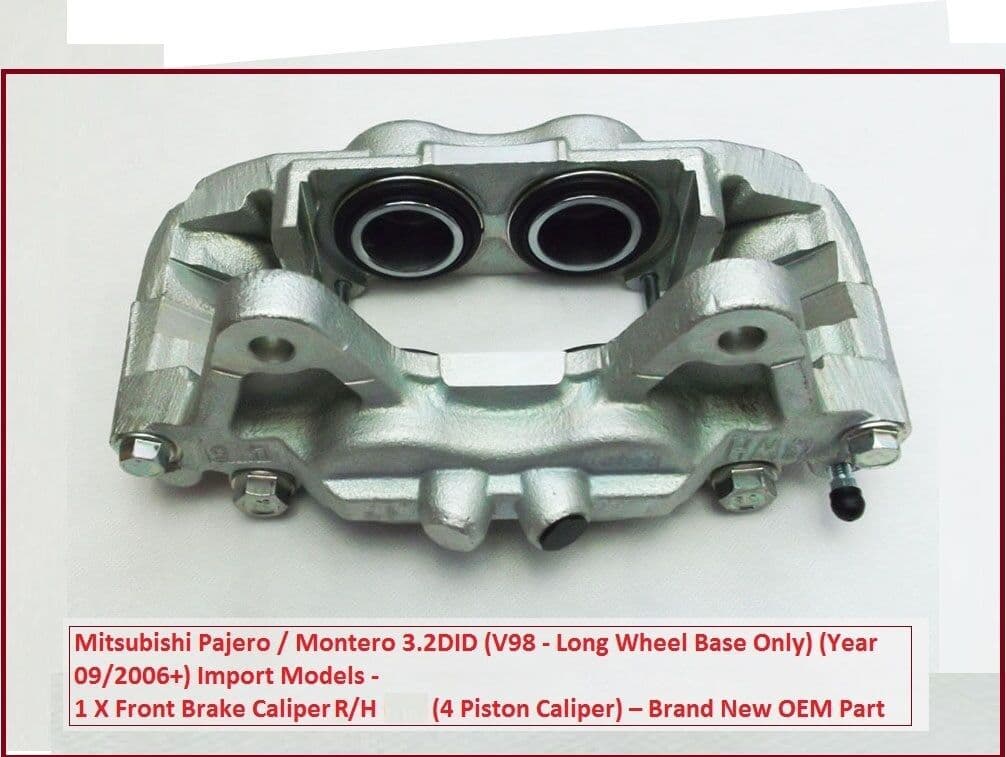 MITSUBISHI PAJERO/SHOGUN 3.2DID V98 LWB ONLY FRONT BRAKE CALIPER R/H ...