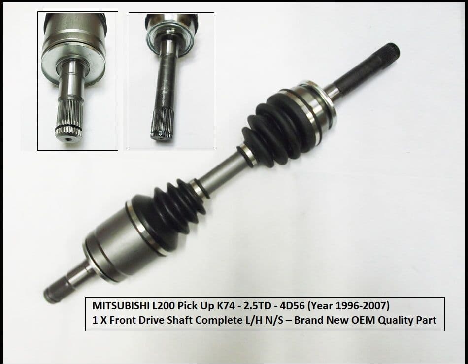 MITSUBISHI PAJERO SHOGUN 2.5TD - V24/V44 12/1990-04/2004 FRONT AXLE ...