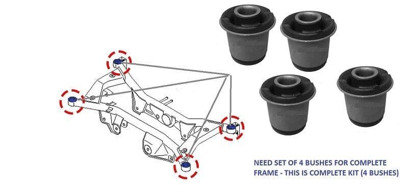 NISSAN XTRAIL X-TRAIL T30 (2002-2007) REAR SUBFRAME DIFF MOUNT ...