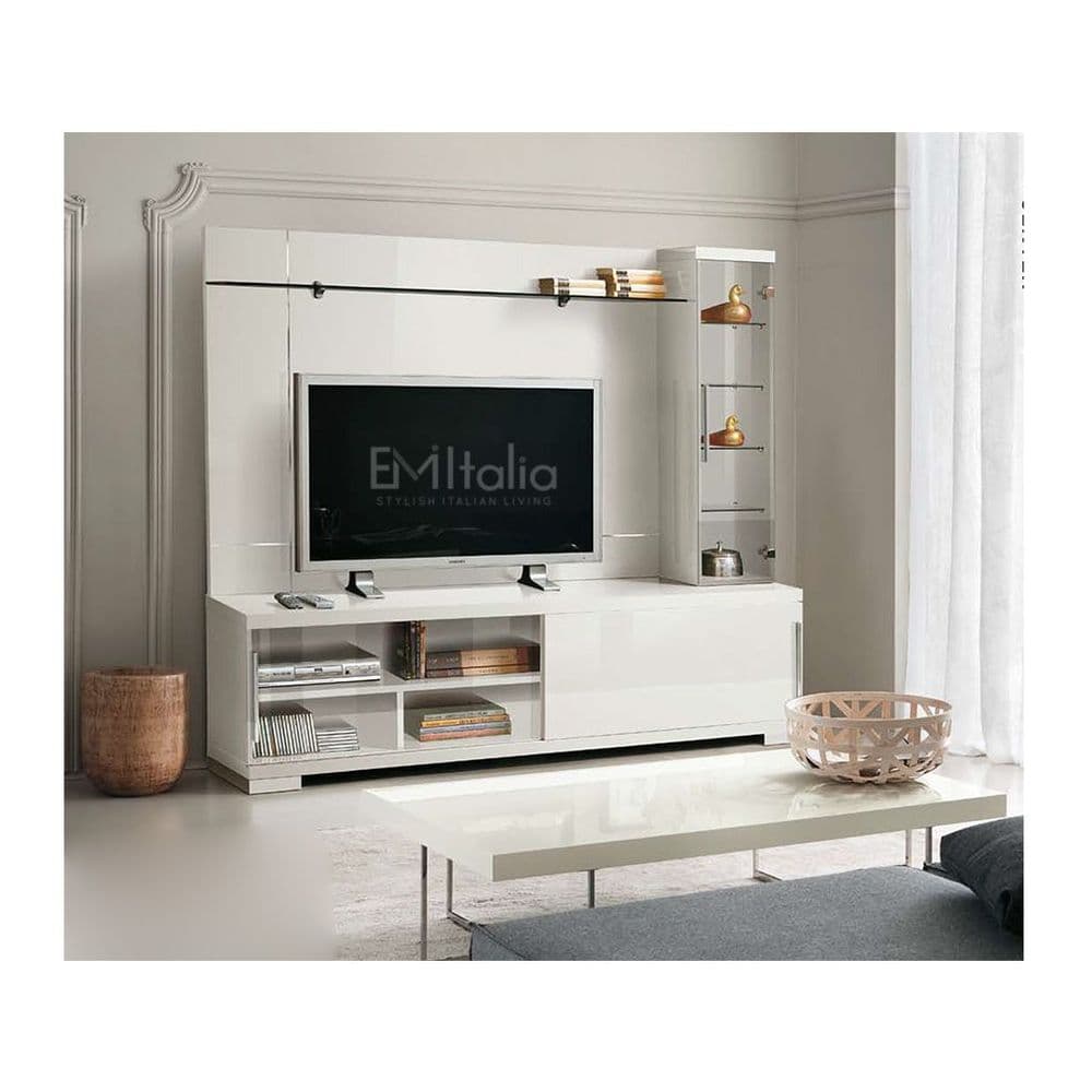 Alf Asti TV Entertainment Centre | White High Gloss | Media Unit ...