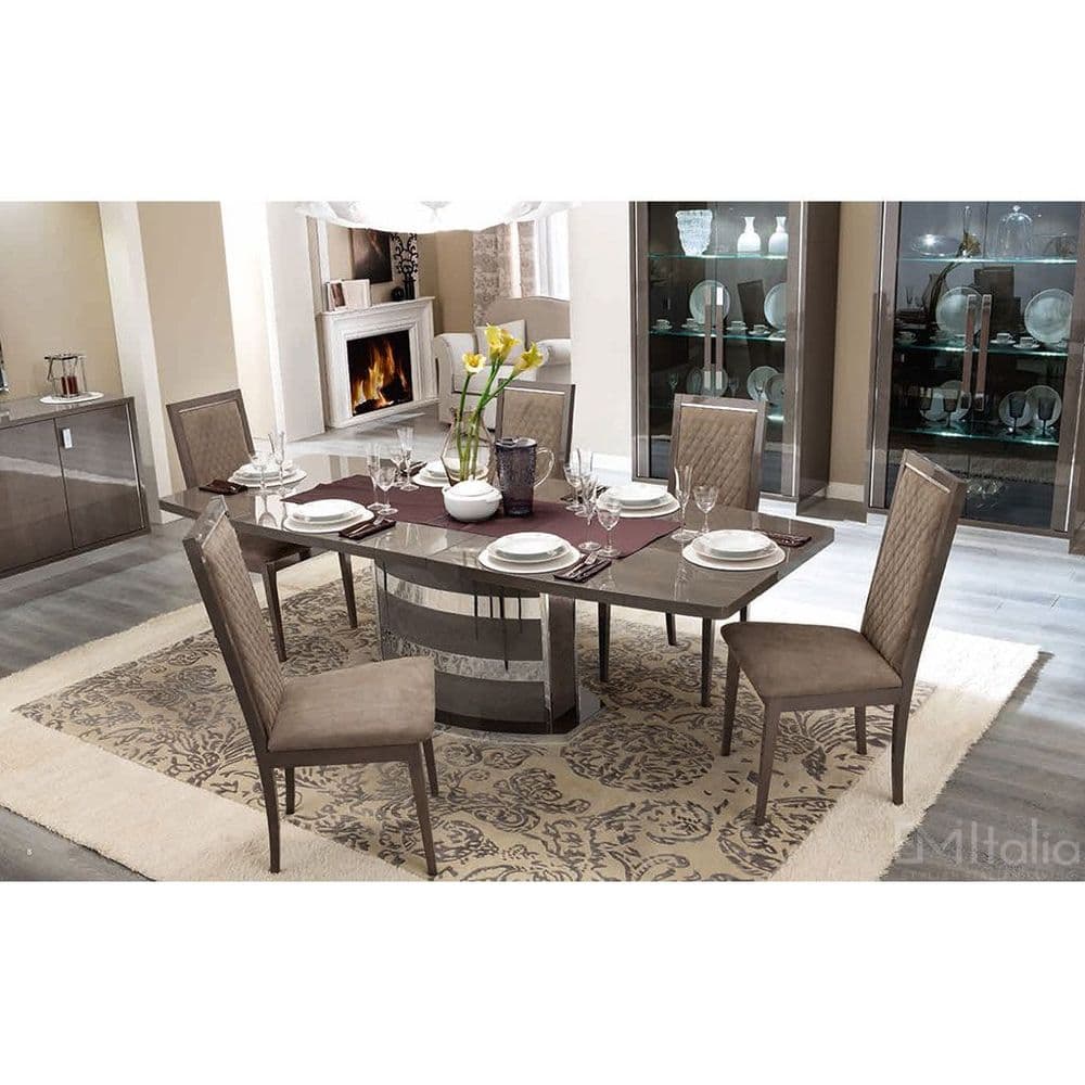 Camel Group | Platinum Dining Table and Chairs | Silver Birch | Grey ...