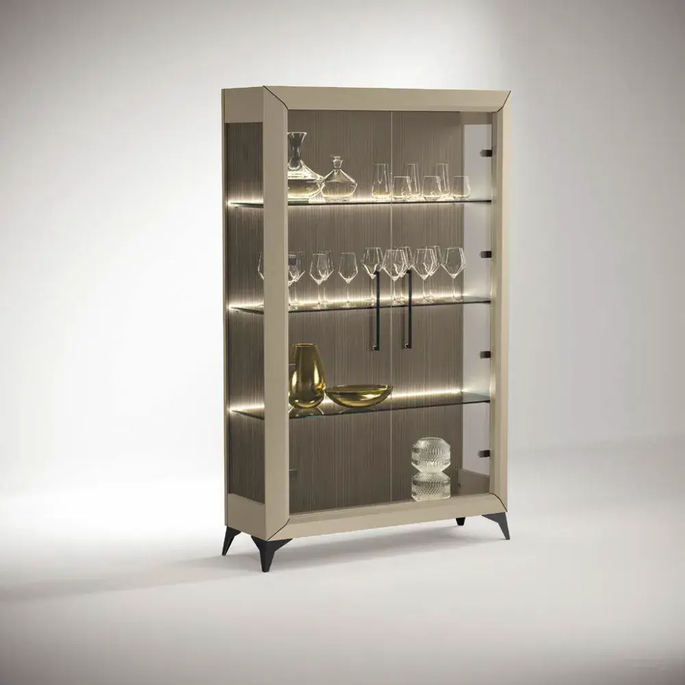 Prestige 2 Door Display Cabinet Unit | Cream Furniture | Camel Group ...