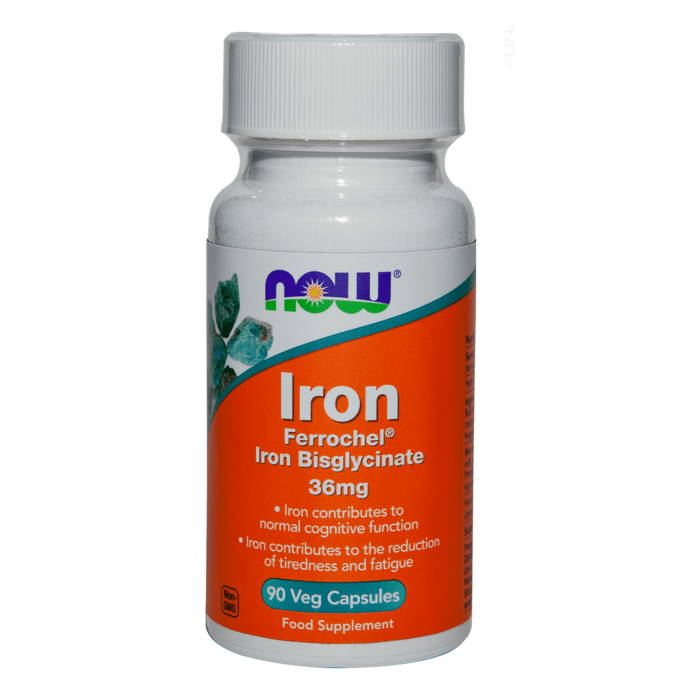 NOW Iron 36mg Ferrochel