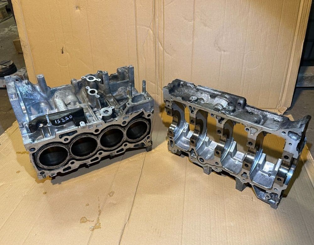 05 - 13 LEXUS IS220 DIESEL 2 2 ENGINE BLOCK HALVES 2AD IN EXCELLENT ...