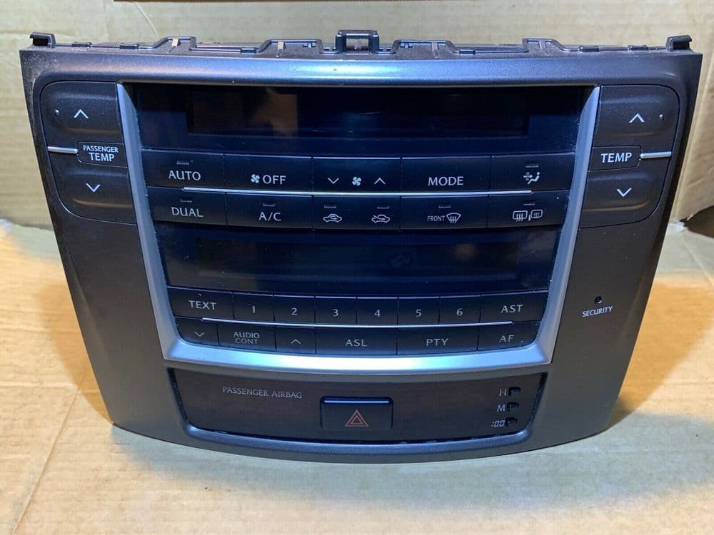 2007 LEXUS IS220 CLIMATE / RADIO CONTROL PANEL HEATER AC AIRCON 05-12 IS250