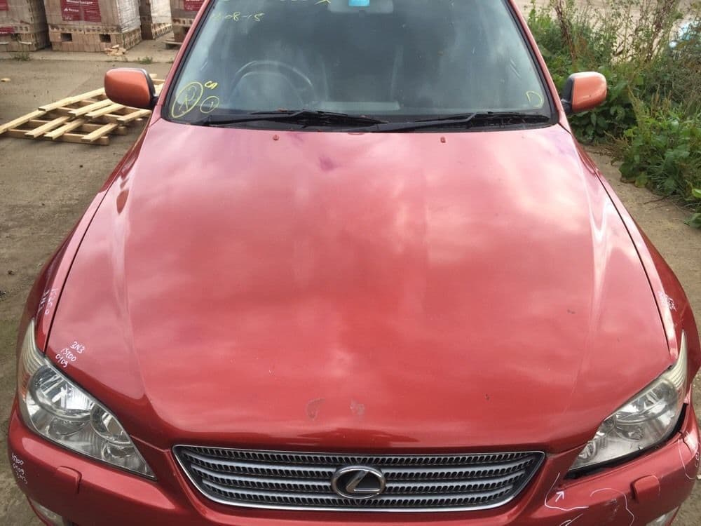99-05 LEXUS IS200 IS300 BONNET RED AZTEC FIRE COLOUR 3N3 COLLECTION ...