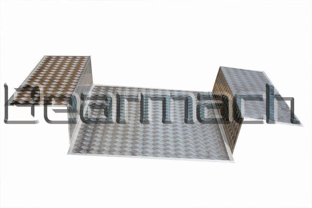 Defender 90 Chequer Plate Load Area Plate Only - BLACK - 3mm RE3181B