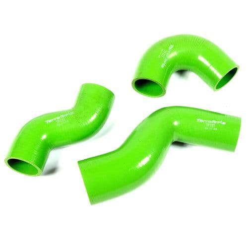 DEFENDER Td5 TERRAFIRMA GREEN SILICONE TURBO AND INTER COOLER HOSE KIT ...