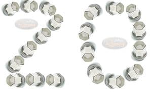 FREELANDER 2 - 2006-2015 STEEL WHEEL NUTS - SET OF 20