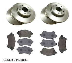 LAND ROVER DEFENDER 90 - FRONT AND REAR - BRAKE DISCS AND PADS KIT