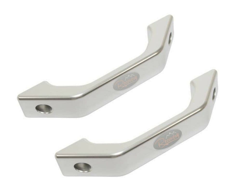 Land Rover Defender Silver Billet Aluminium Interior Door Handles x2