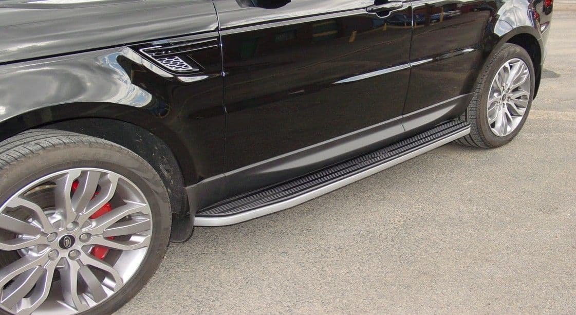 RANGE ROVER L494 2013 ONWARDS SIDE STEPS WITH ALUMINIUM TRIM PAIR