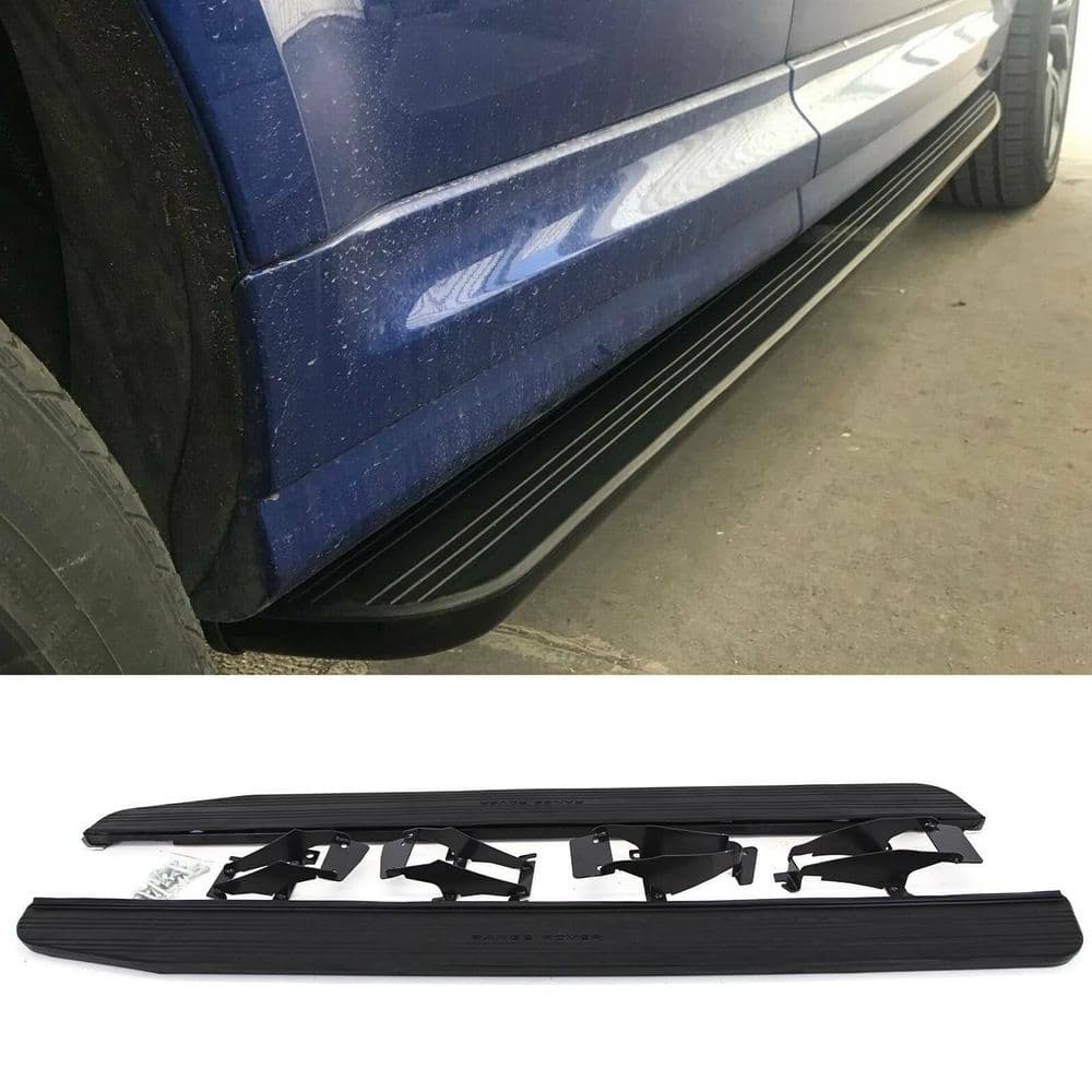 RANGE ROVER SPORT L494 2015> RECOVERY BRAND BLACK STEALTH SIDE STEPS