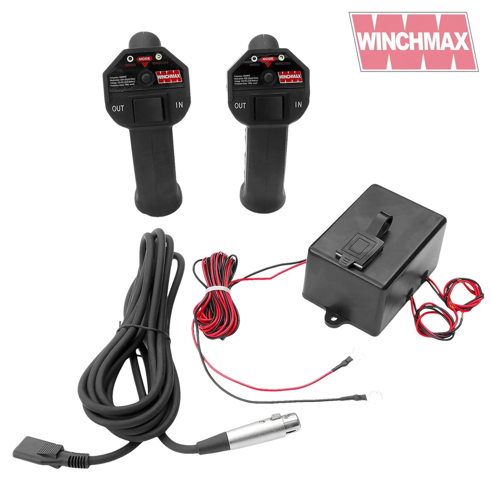 WINCHMAX WINCH WIRELESS 12V REMOTE CONTROLS TWIN SL HANDSETS LONG RANGE ...