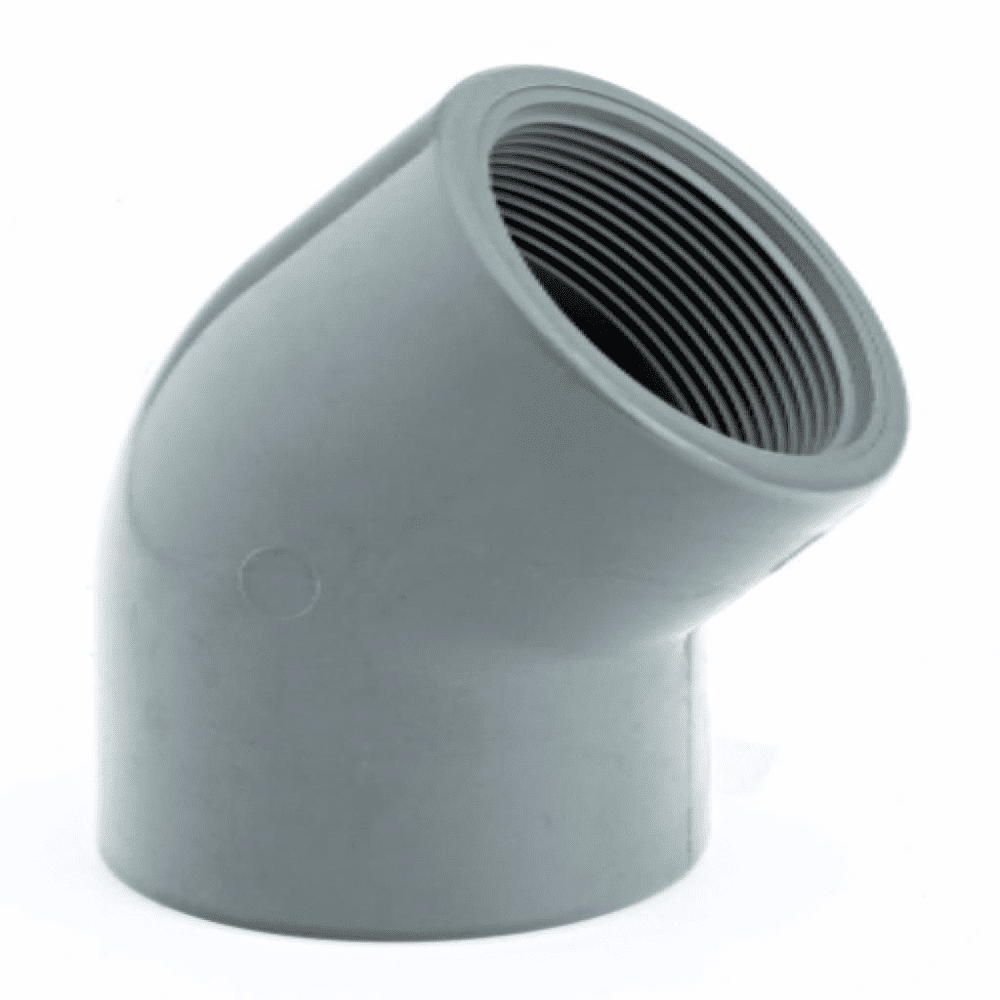 ABS 45 Degree Elbow Threaded Imperial / Inch