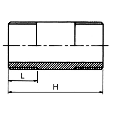 ABS Nipple Threaded - Inch / Imperial