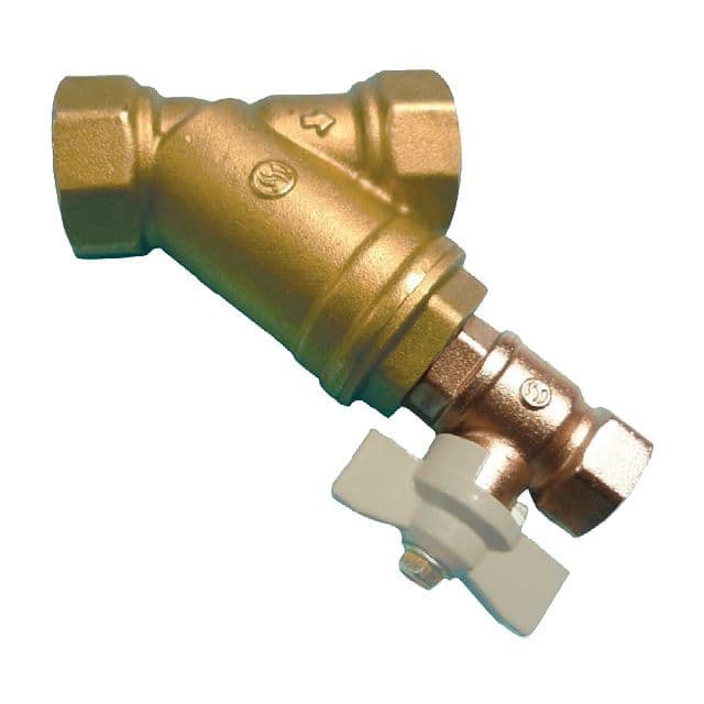Brass Y-Type Strainer with Drain Valve