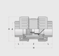 C-PVC Spring Check Valve