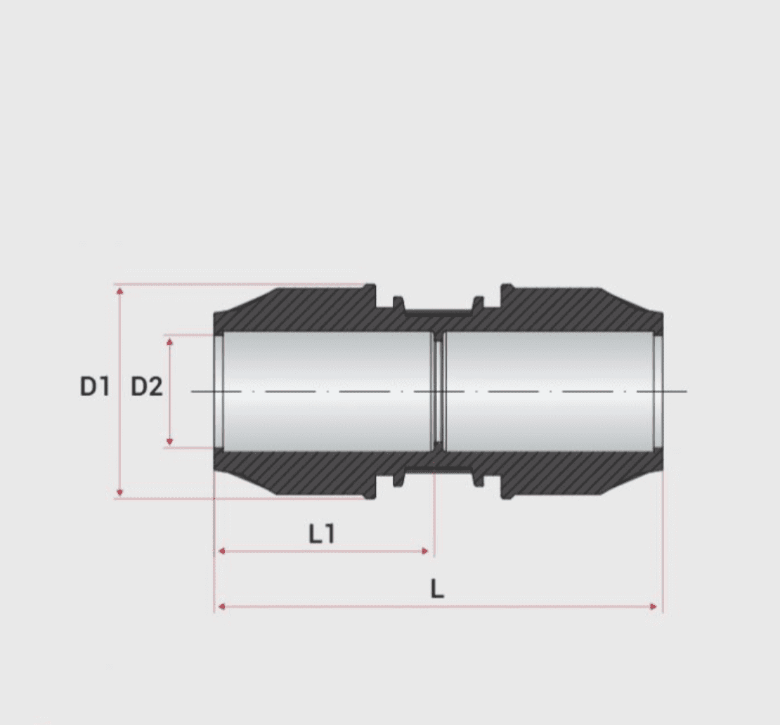 Polypropylene Straight Pipe Coupling