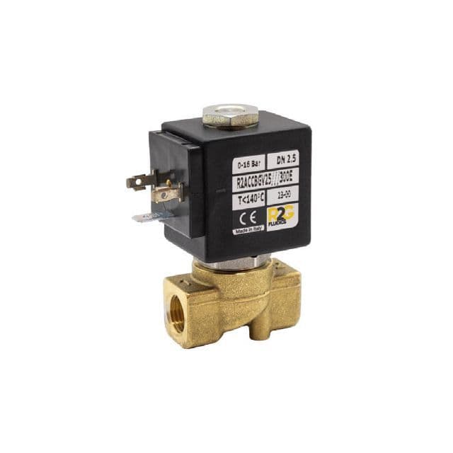 RAC1 Brass Solenoid Valve Direct Acting 2/2 Viton Diaphragm